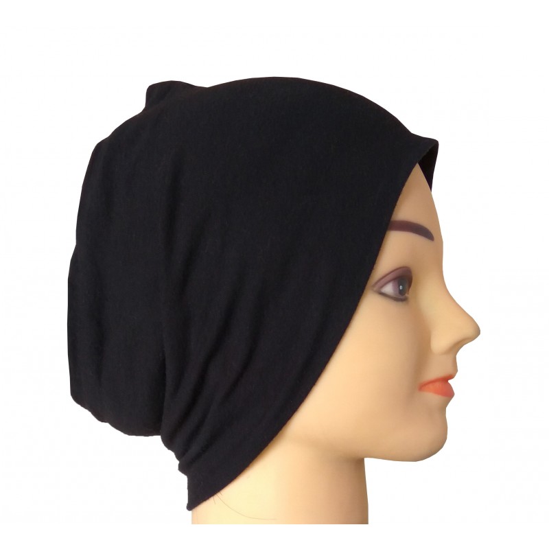 Under scarf online- Buy black jersey hijab cap at Shiddat