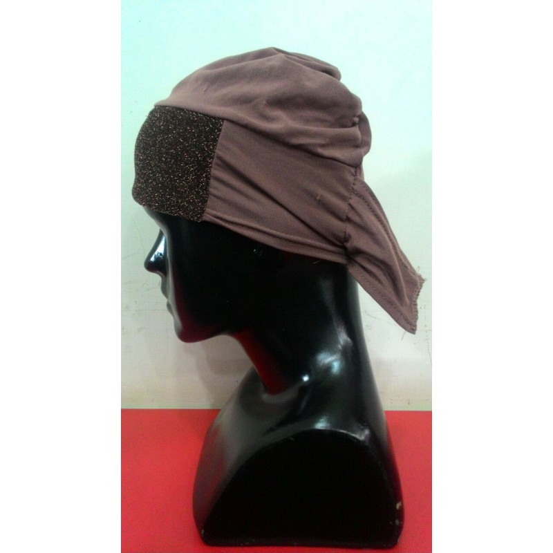 Hijab Bonnet Cap- Buy Glittering Brown Hijab Band| Shiddat.com
