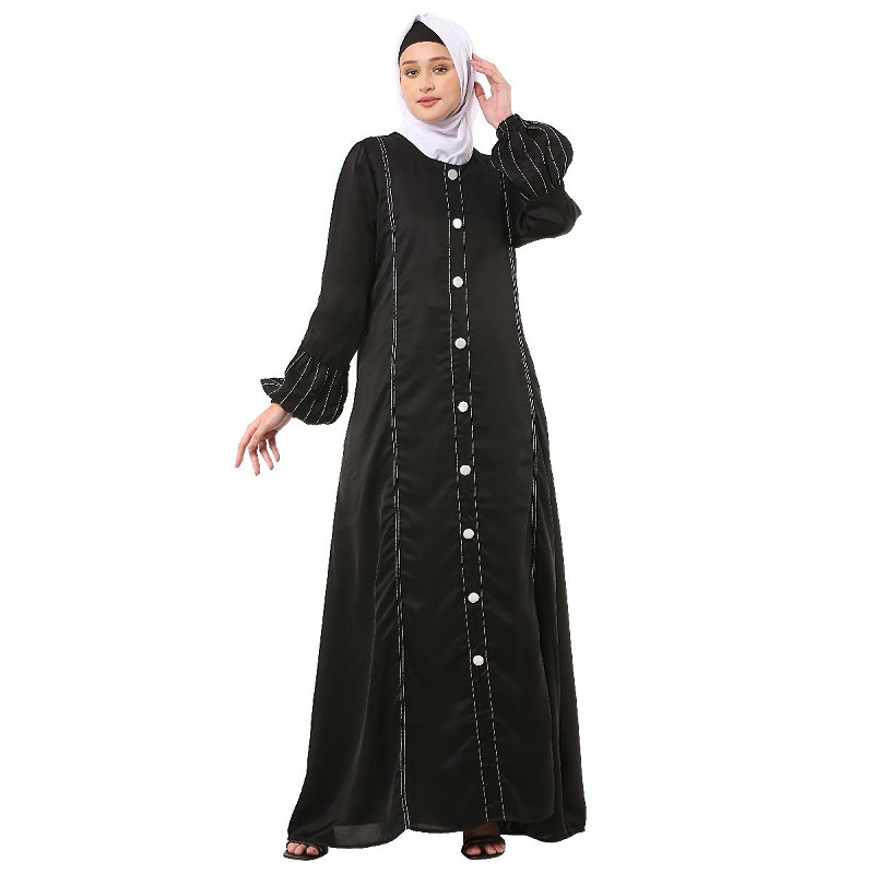 Abaya online- Premium Black Loose Fit abaya at shiddat.com