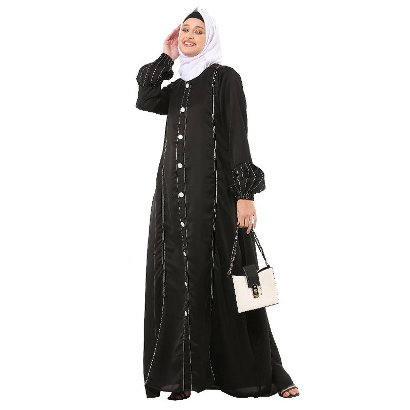 Abaya online- Premium Black Loose Fit abaya at shiddat.com
