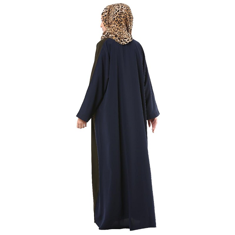 Abaya online-Loose Fit abaya in dual color at shiddat.com