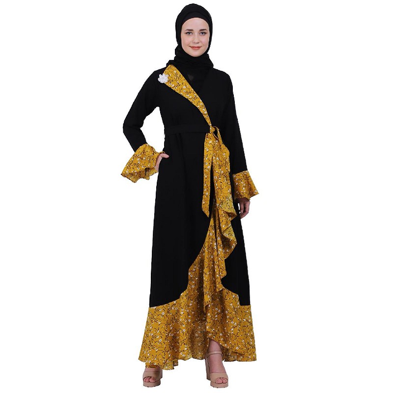 Abaya online-Buy Designer polka dotdress abaya at shiddat.com