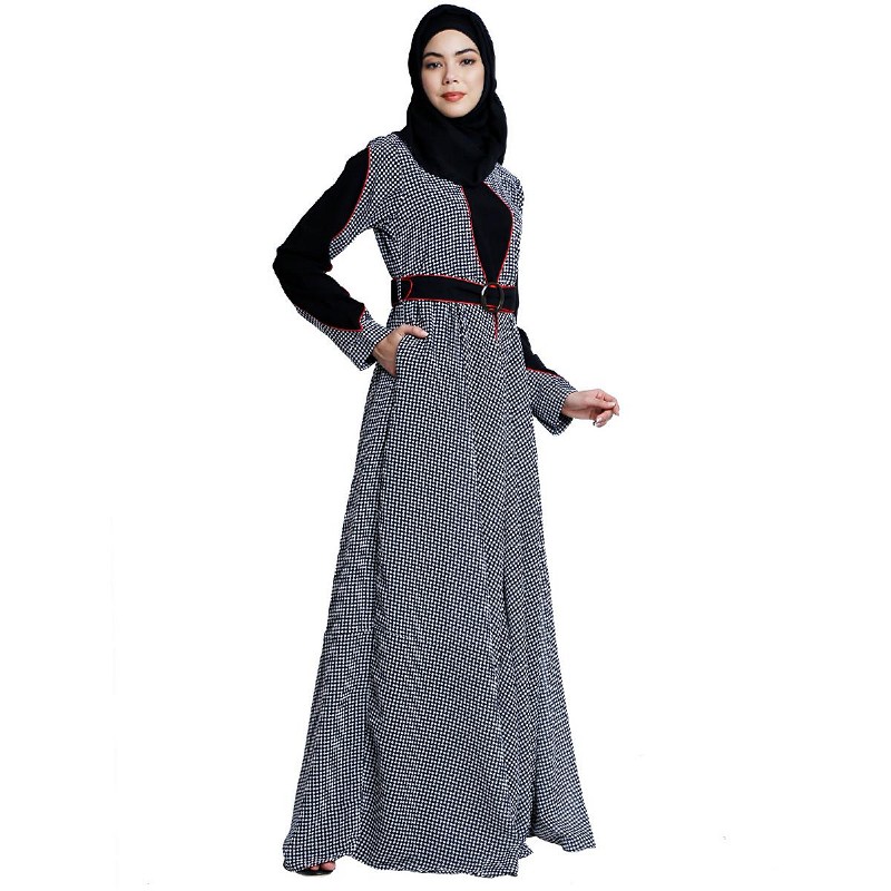 Abaya online- dual colored double layered abaya at shiddat.com