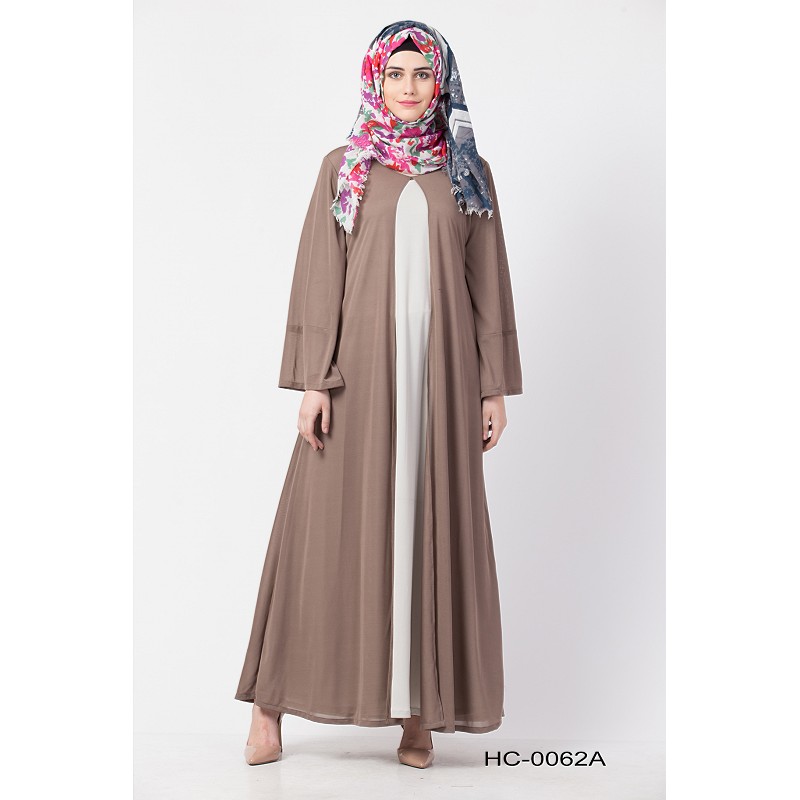 Kimono Abaya- Buy double layered abaya online in India