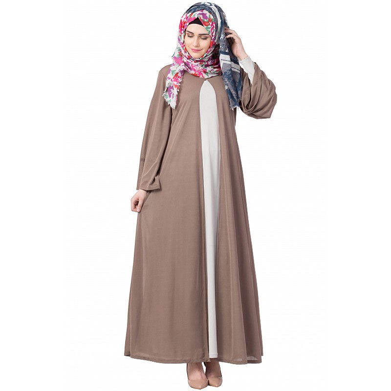 Kimono Abaya- Buy double layered abaya online in India