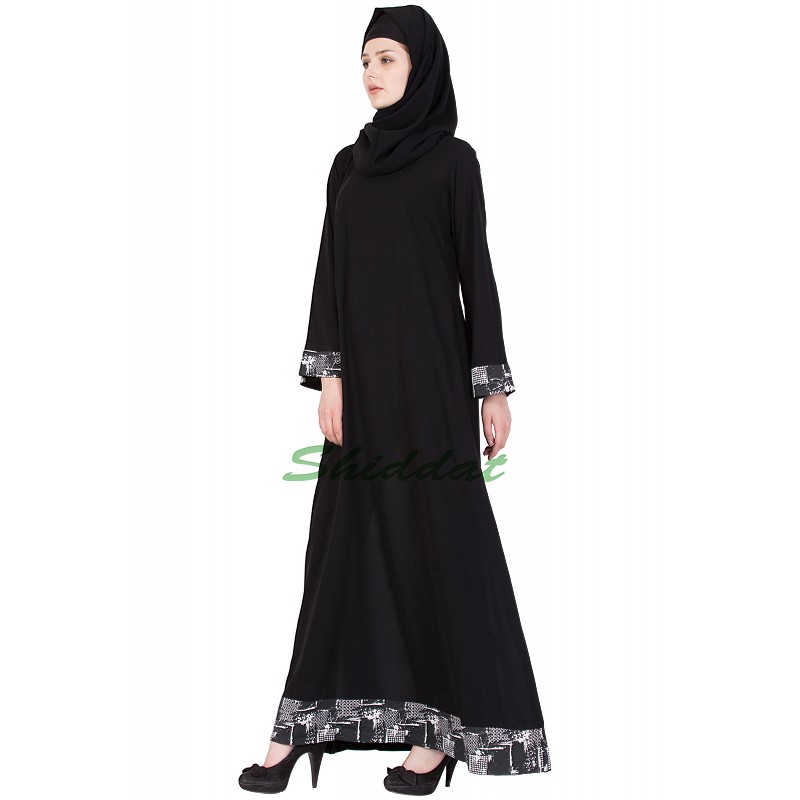 Abaya- Designer A-Line abaya made With Twill & Polyester fabric onl...