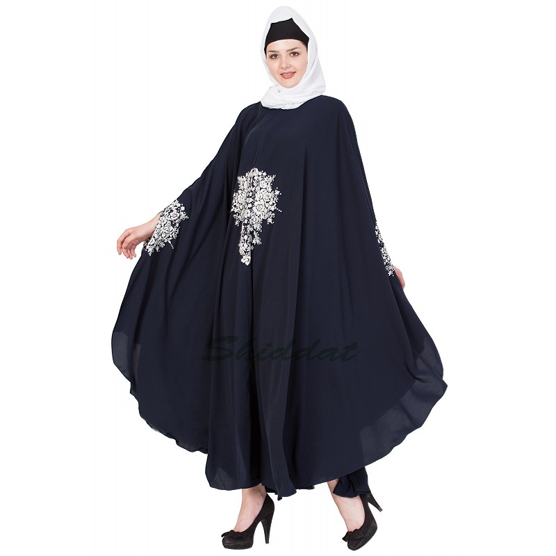 Kaftan abaya- Irani kaftan burqa with embroidery work in kashiboo fabric