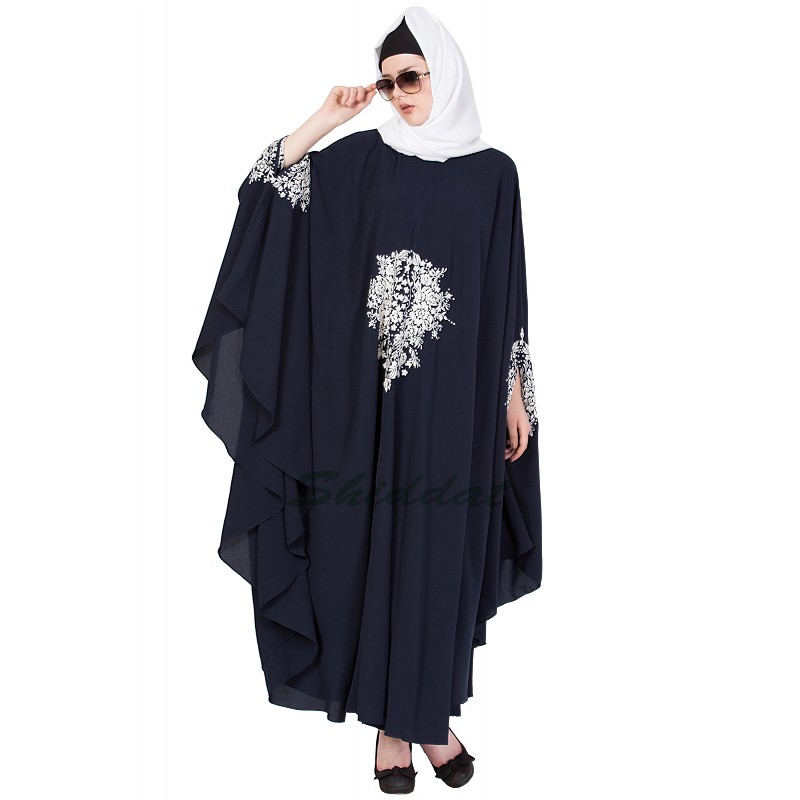 Kaftan abaya- Irani kaftan burqa with embroidery work in kashiboo fabric