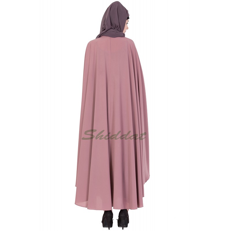 Burqa- Irani kaftan burqa with embroidery work in kashiboo fabric