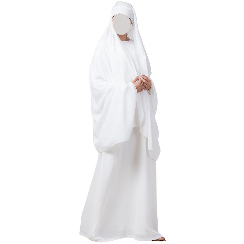 White Burqa- Buy White burqa with Irani Chadar at www.shiddat.com