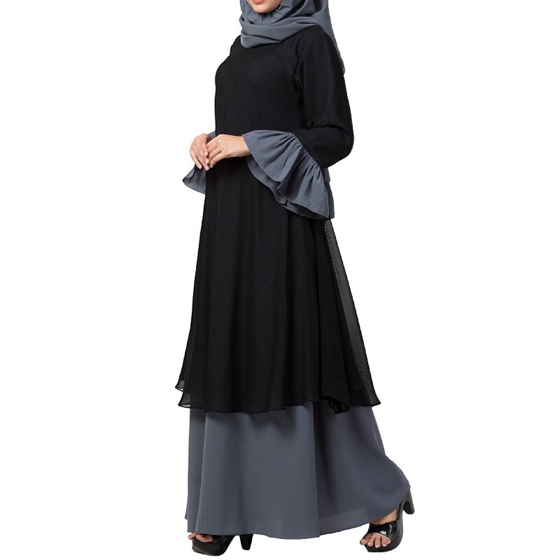 Abaya online- Buy double layered abaya at www.shiddat.com