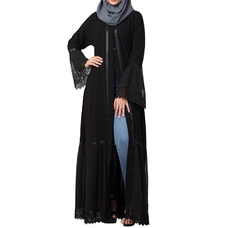 Best designed front-open abaya in India