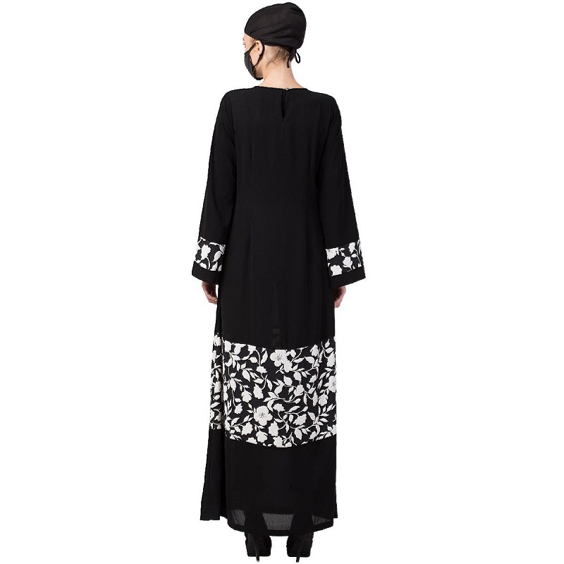 Printed abaya- Buy casual floral printed abaya at shiddat