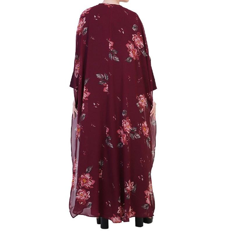 Printed abaya -Double layered abaya -Designer abaya