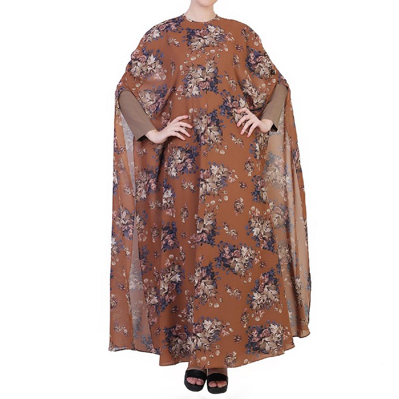 Printed abaya -Double layered abaya -Designer abaya