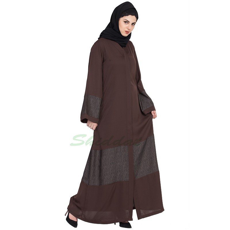 Reversible abaya- Designer elegant front open reversible abaya at www.s...