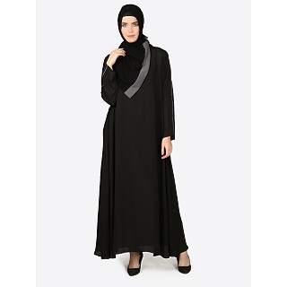 Simple abaya- Buy Black Casual abaya for daily use at www.shiddat.com