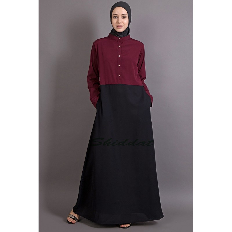 Abaya online - Shop for dual colored abaya online in India at shiddat.com