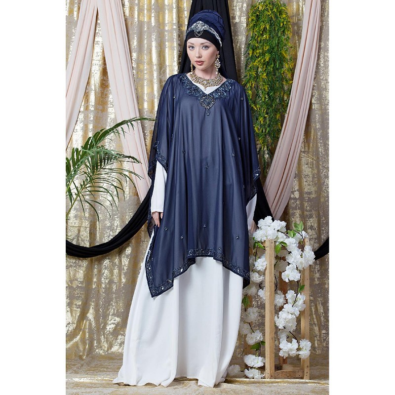 Party wear Abaya- Double layered Embellished abaya
