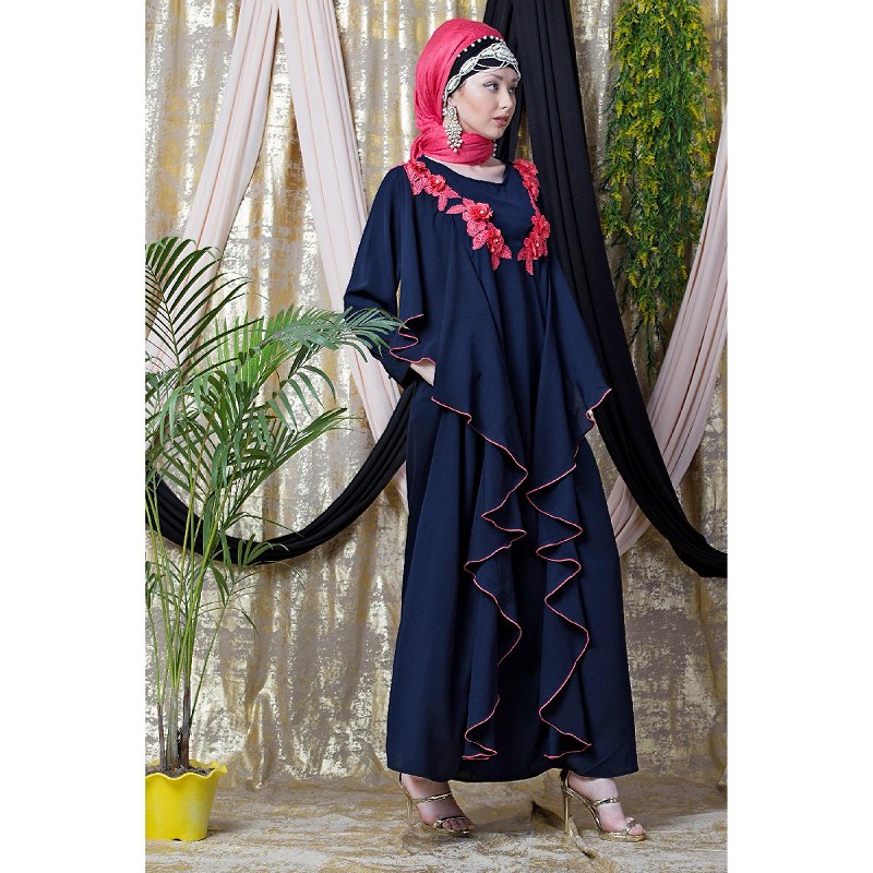 Designer Abaya- Buy beautiful new designed frilled abaya at www.shiddat...