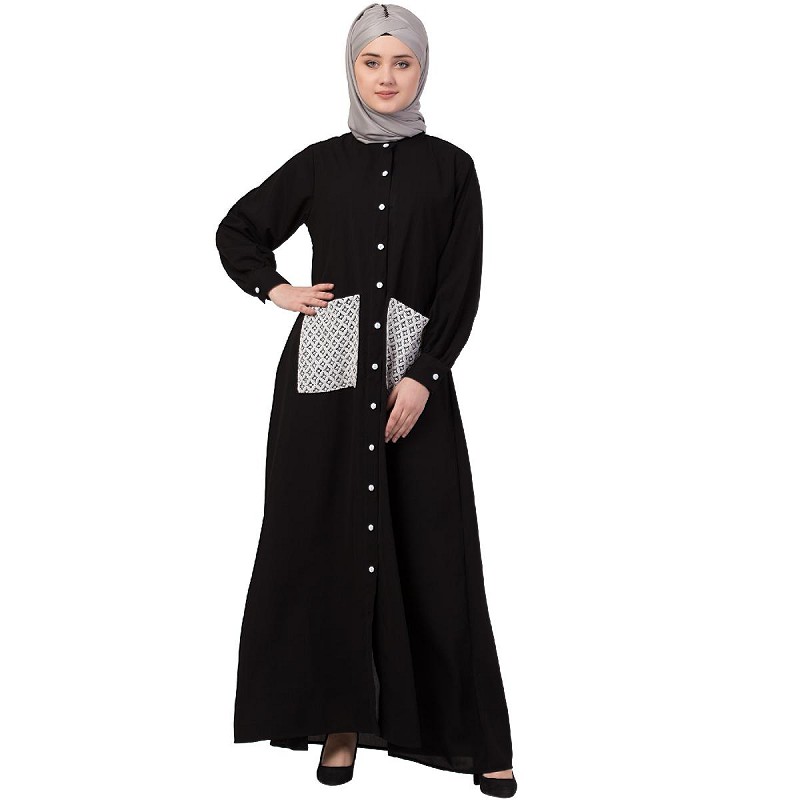 Front open Abaya-Buy newly designed black abaya at shiddat.com
