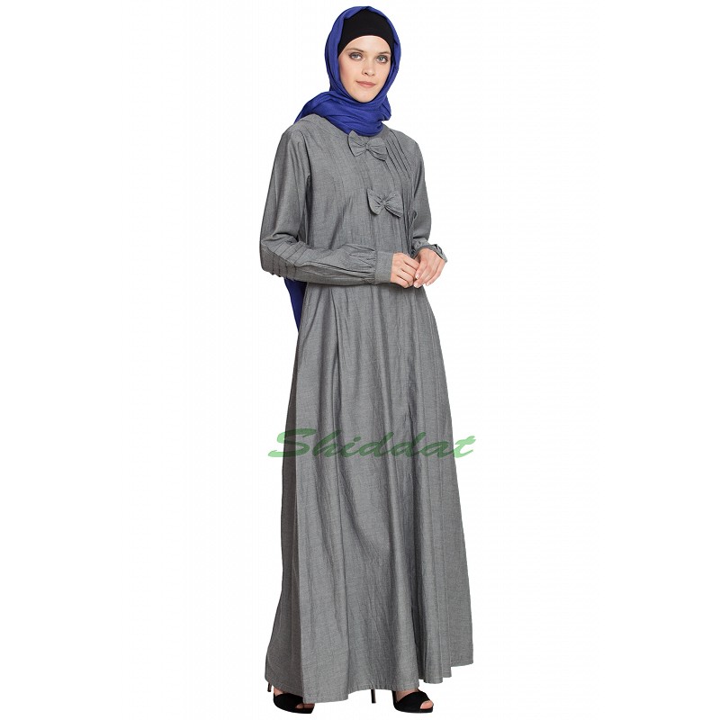 Denim abaya- Buy Casual abaya for daily use at www.shiddat.com