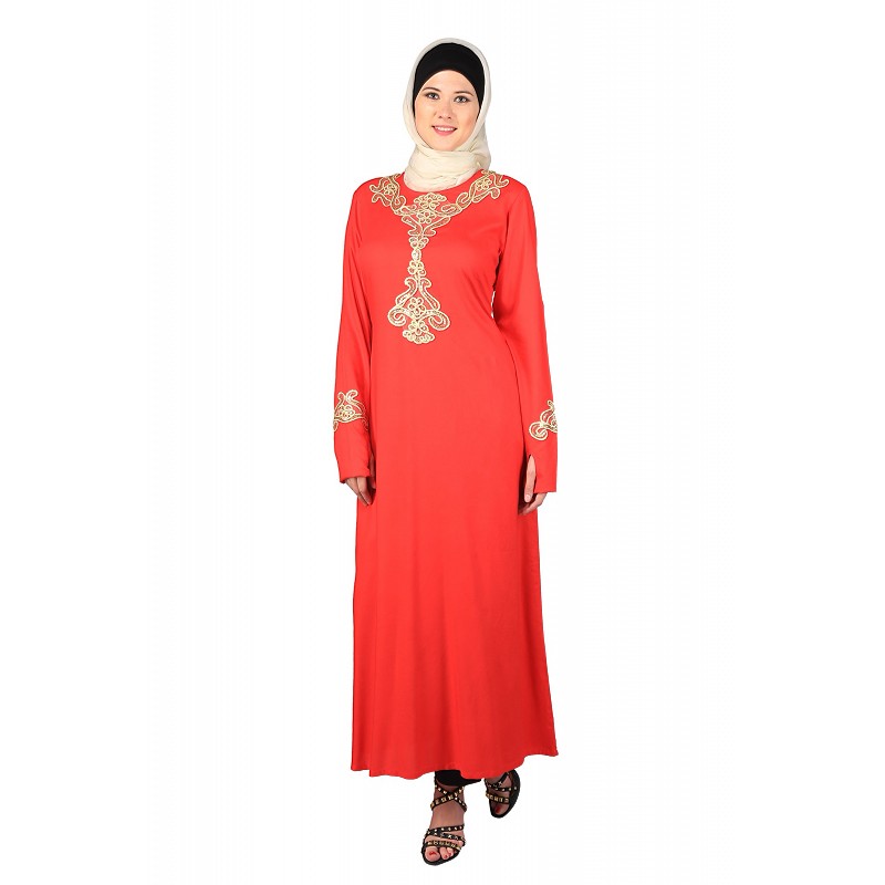 Burqa - Buy Gulshan Burqa-Red Pop-Out online | Shiddat.com