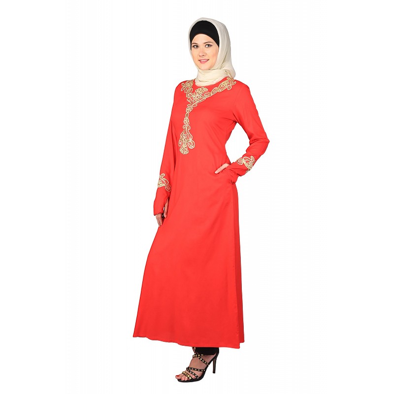 Burqa - Buy Gulshan Burqa-Red Pop-Out online | Shiddat.com