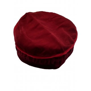Afghani Pakol Hat online- Designer Afghan Hat Maroon colored Pakol