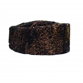 Buy Kashmiri cap, Karakul online in Inida- Brown animal skin made