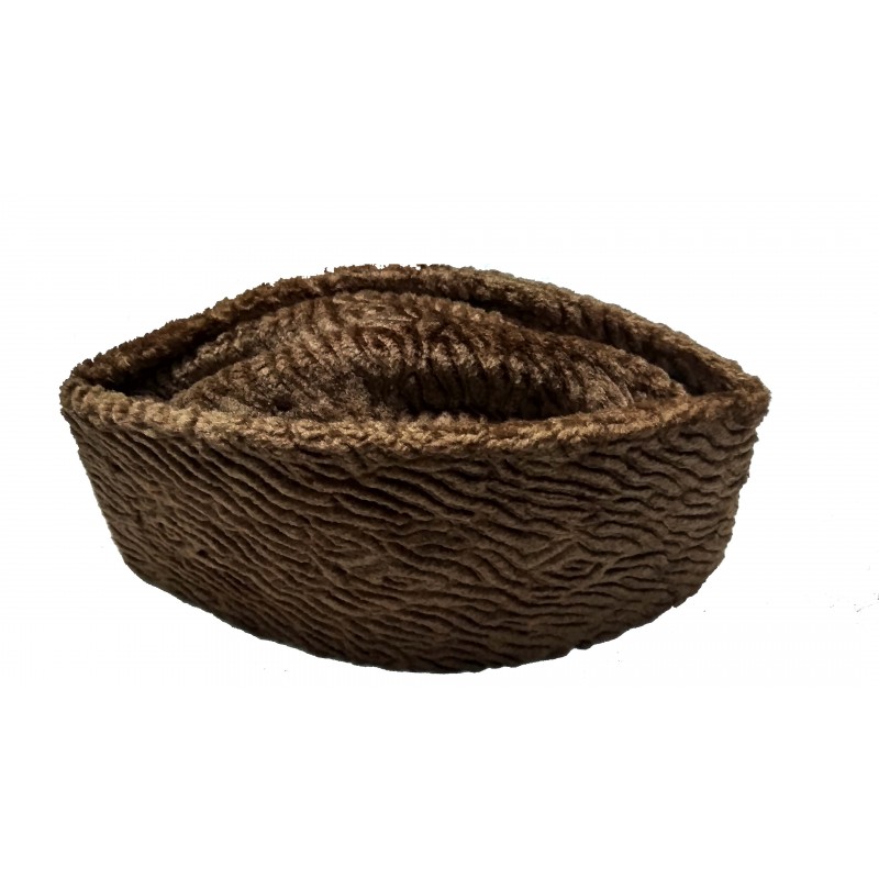 Buy Kashmiri cap, Karakul online in Inida- Brown color woolen made
