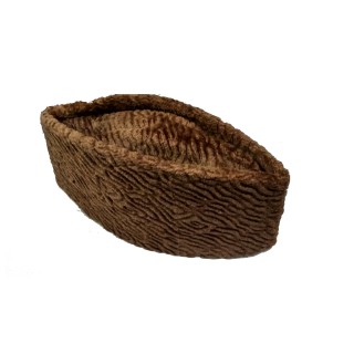 Buy Kashmiri cap, Karakul online in Inida- Brown color woolen made