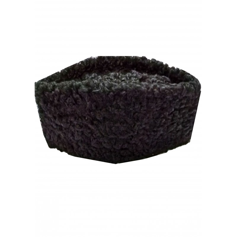 Buy Kashmiri cap, Karakul online in Inida- Black animal skin made