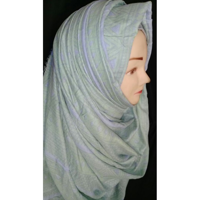 Hijab - Light Green color cotton hijab online | Shiddat.com