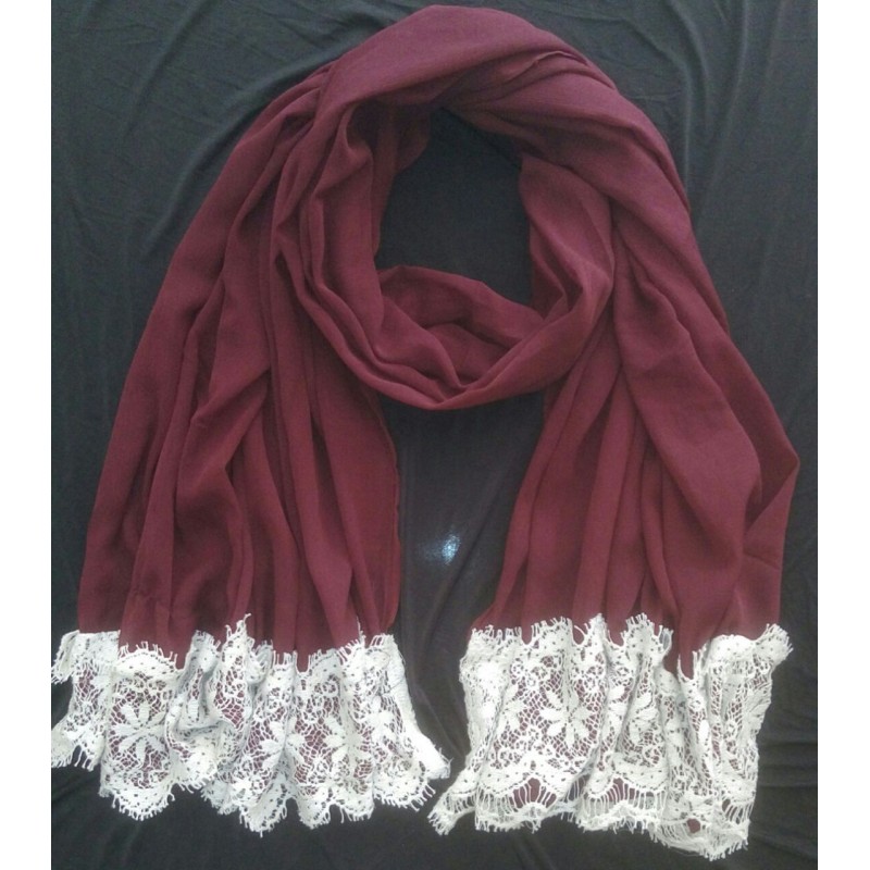 Check our latest collection of trendy lace hijabs online at shiddat.com