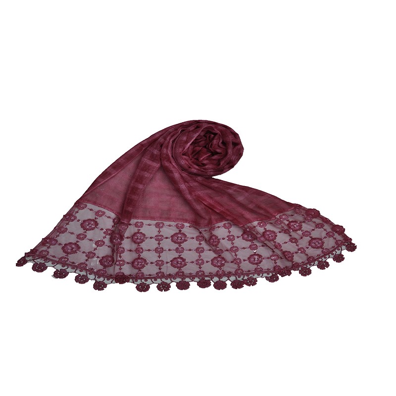 Stole online Box checkered circular design stole with sequence at shidd...