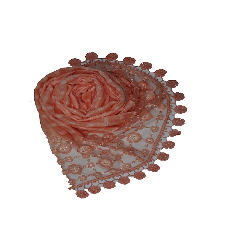 Stole online Box checkered circular design stole with sequence at shidd...