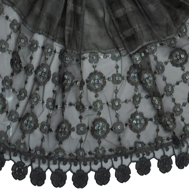 Stole online Box checkered circular design stole with sequence at shidd...