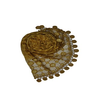 Stole online Box checkered circular design stole with sequence at shidd...