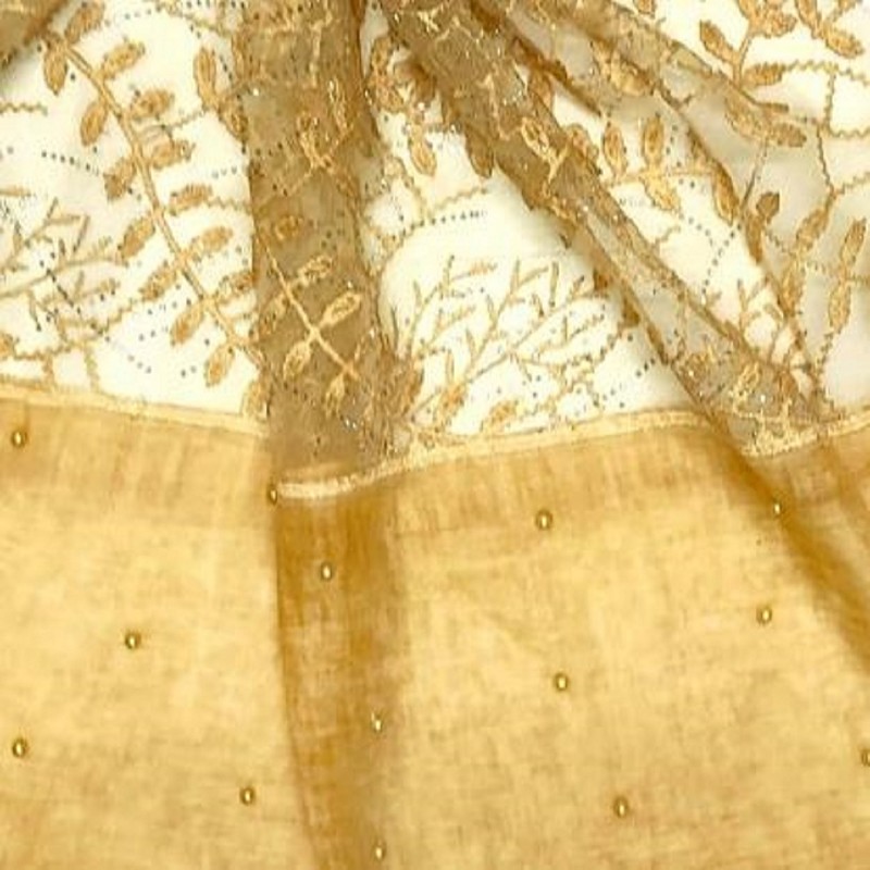 Hijab online- Net hijab with moti and diamond work at shiddat.com