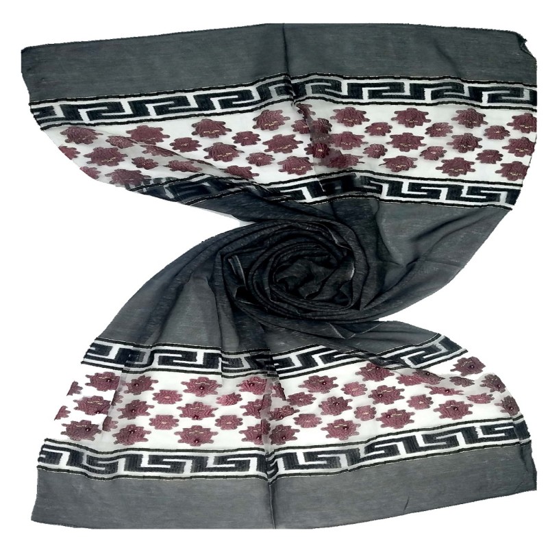 Hijab online- Double sided Diamond studded tissue Hijab at shiddat.com