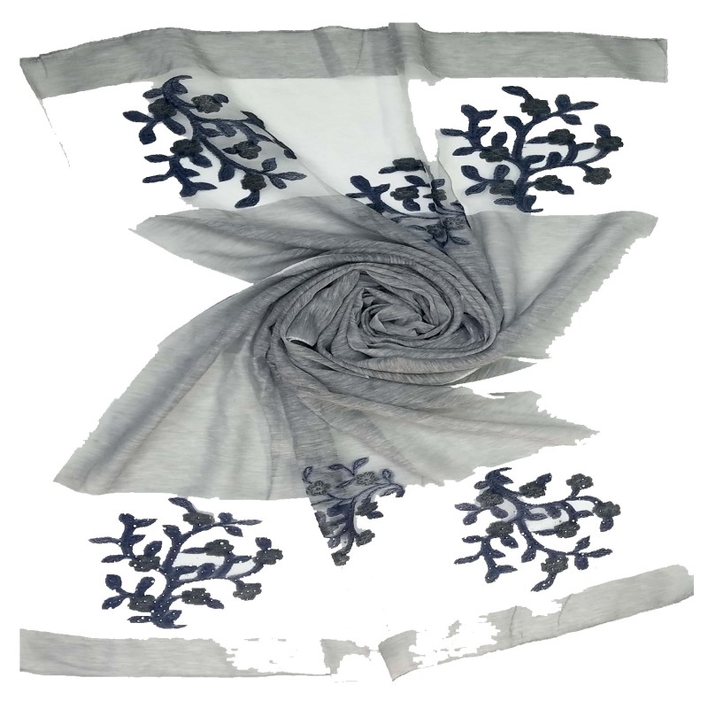 Hijab online- Double sided diamond studed tissue Hijab at shiddat.com