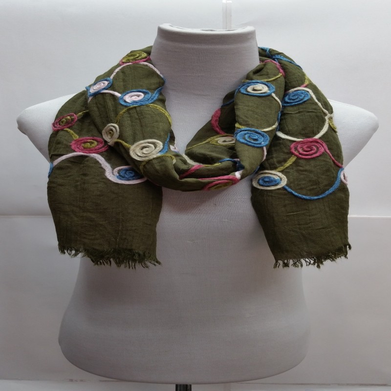 Hijab online-Cotton Chain Work Stole at shiddat.com