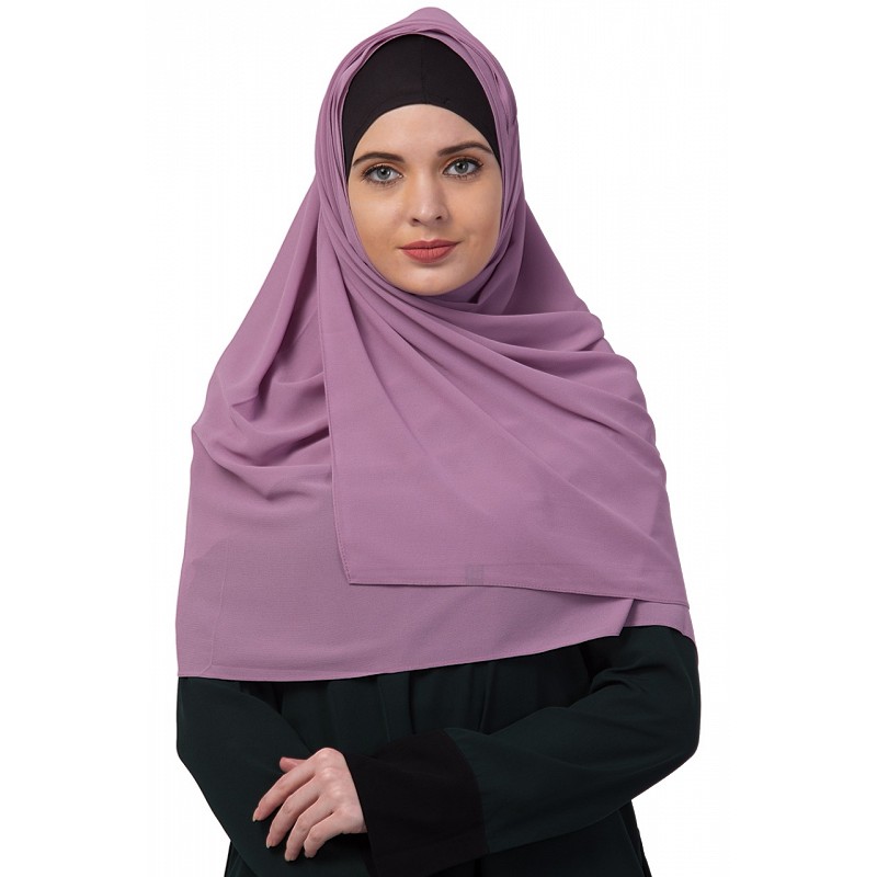 Hijab online- Plain chiffon hijab at shiddat.com