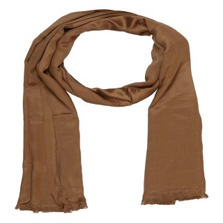 Hijab online-Satin Plain Stole-Brown Color|Hijab at shiddat.com