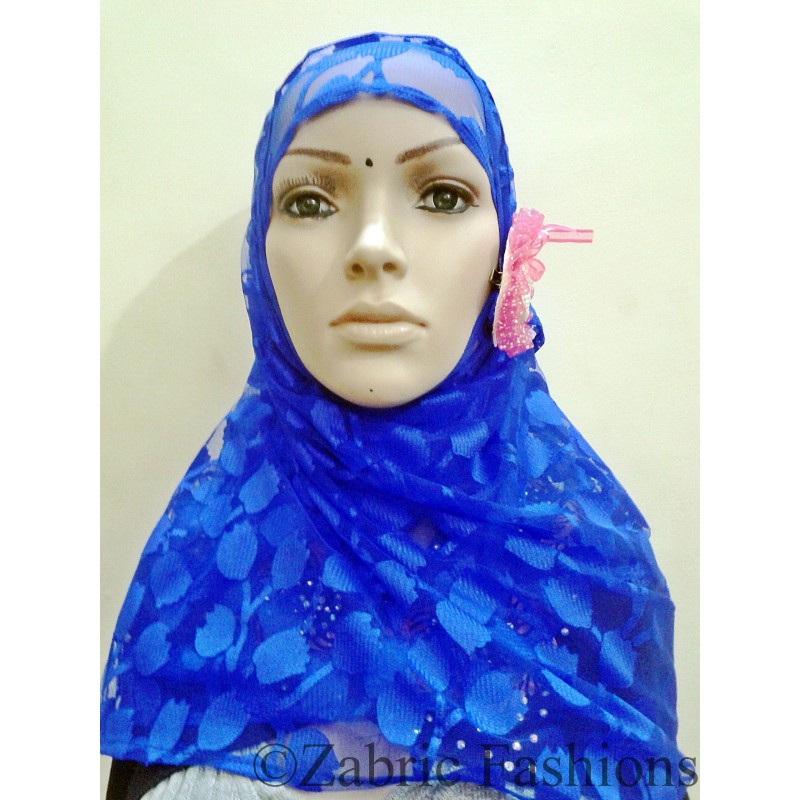 Zabric Fashions- Buy Purple-net hijab with Cap| Shiddat