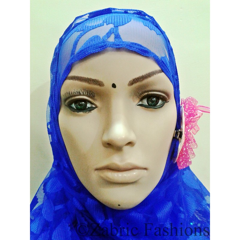 Zabric Fashions- Buy Purple-net hijab with Cap| Shiddat
