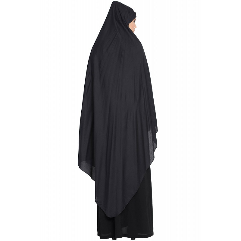 Buy Black Irani chadar with detachable Nose Piece | Islamic dress onlin...