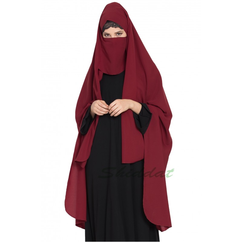 Buy Irani chadar with detachable Nose Piece | Rida hijab | Islamic dres...