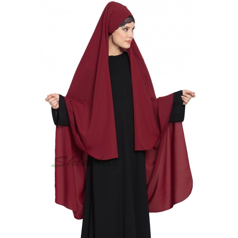 Buy Irani chadar with detachable Nose Piece | Rida hijab | Islamic dres...